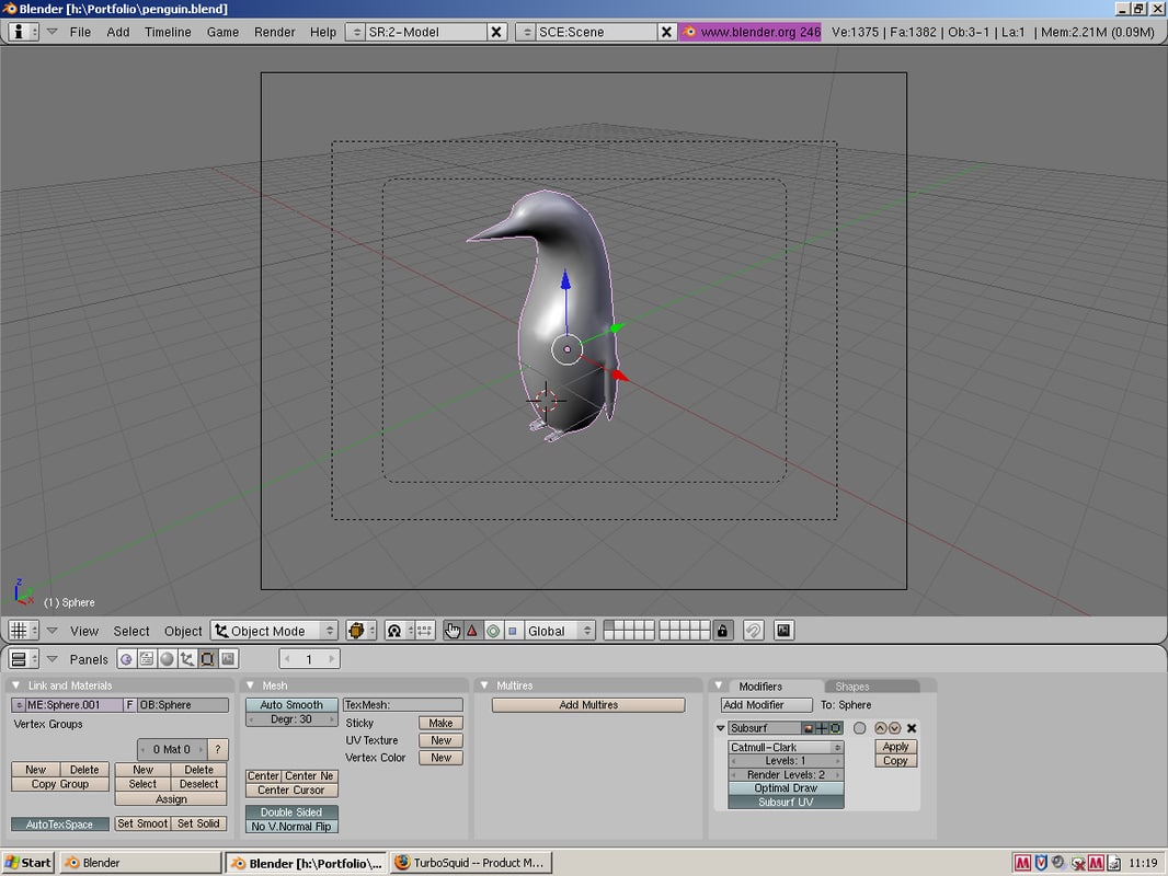 blender penguin