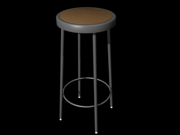 free workbench stool 3d model