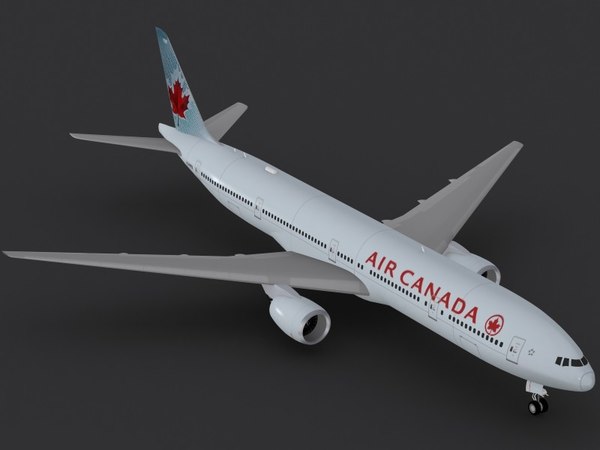 b 777-300 er air canada 3d model
