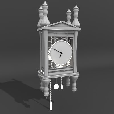 pendulum clock 3d model