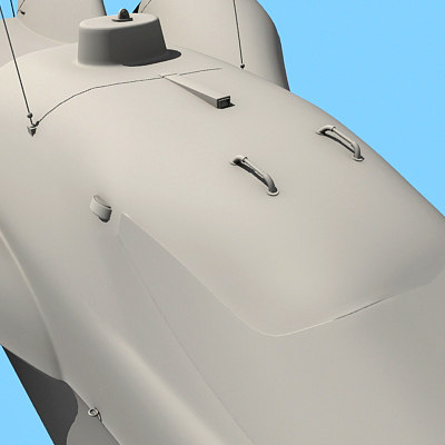3d earthrace boat submarine model