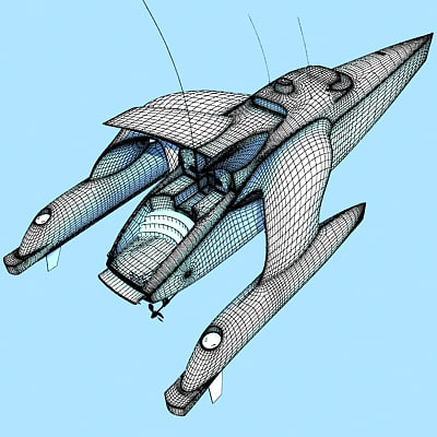 3d earthrace boat submarine model