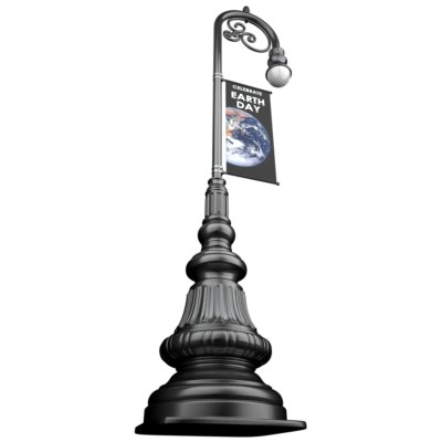 decorative street lamp banner max