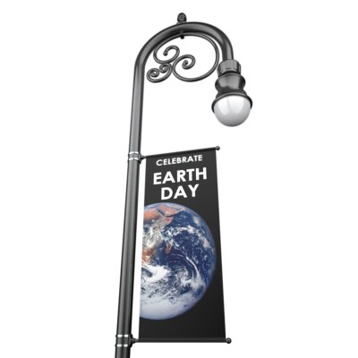 decorative street lamp banner max