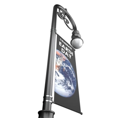 decorative street lamp banner max