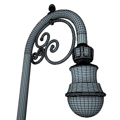 decorative street lamp banner max