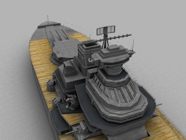3d futuristic battleship