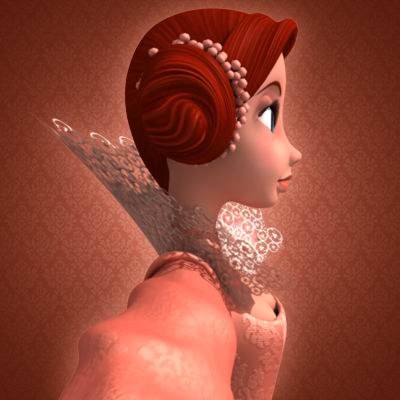 3d beautiful princess model