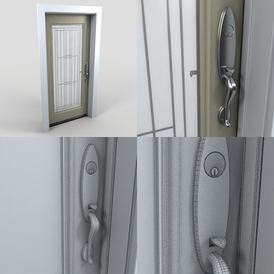 3d model doors residential