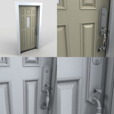 3d model doors residential