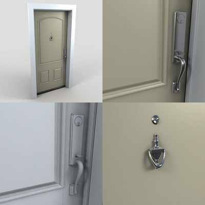 3d model doors residential