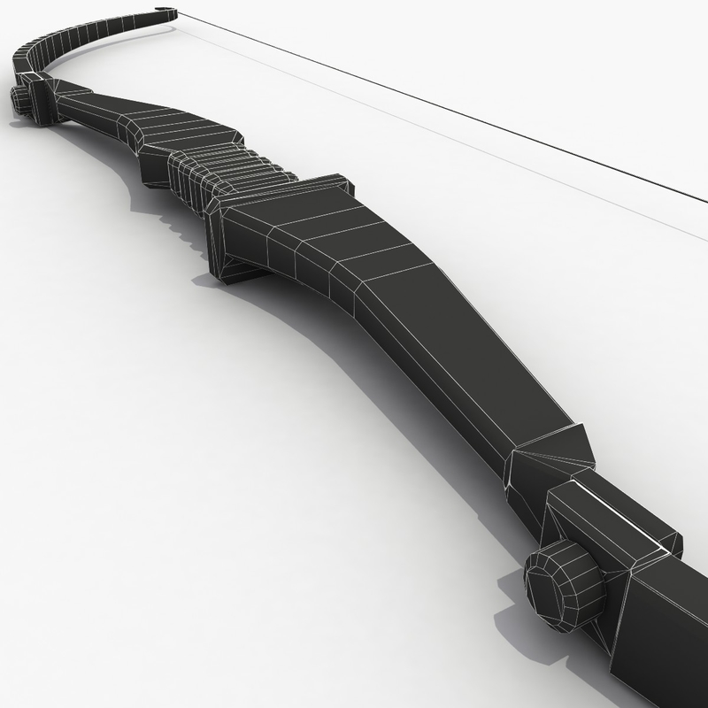 3d model classic bow