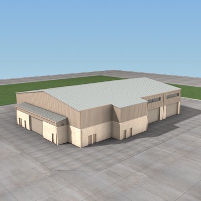 military building 3d model