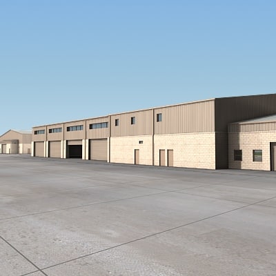 military building 3d model