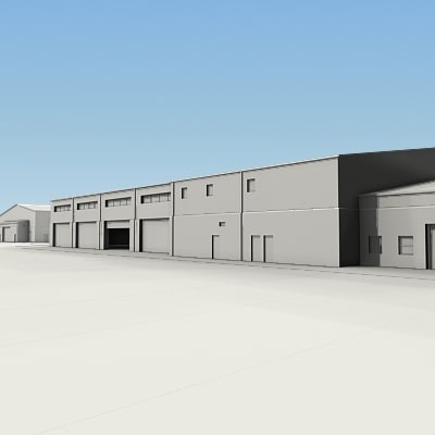 military building 3d model