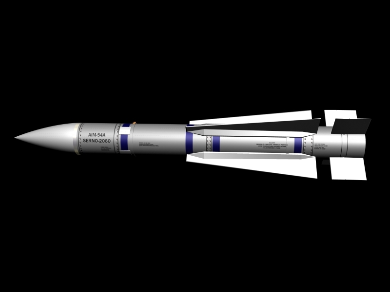 3d model of aim-54 phoenix missile