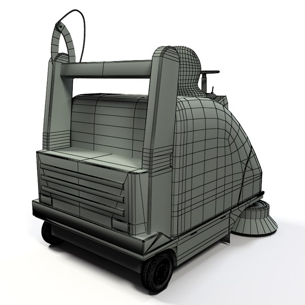 3d max street sweeper