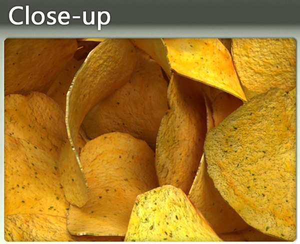 potato chips plate 3d 3ds