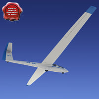 3d model asw 20 glider