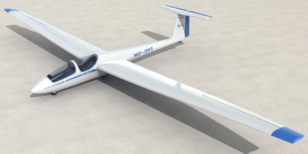 3d glider ask-21