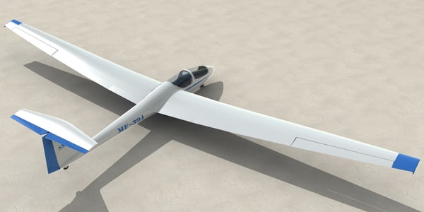 3d glider ask-21