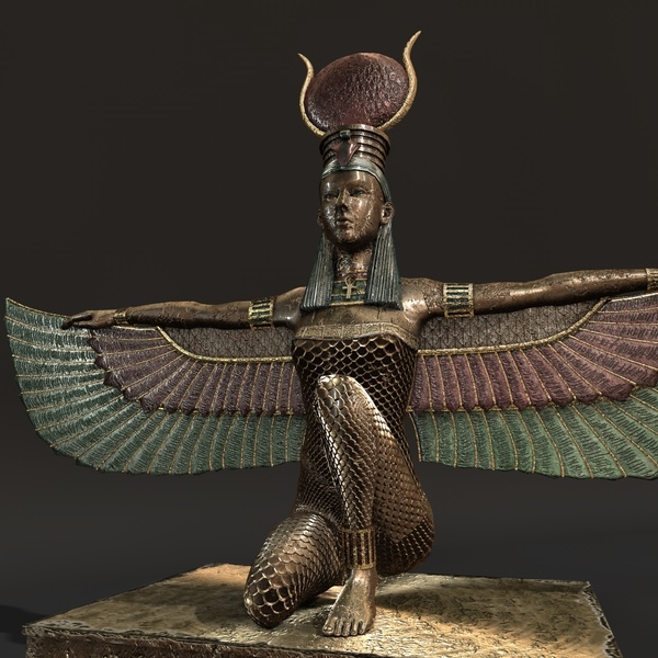 winged isis 3d c4d