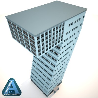 building shape number 7 c4d
