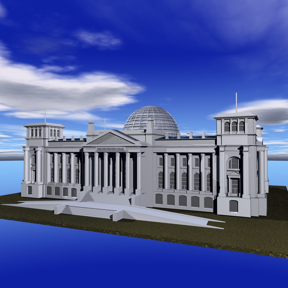 3d model parliament reichstag