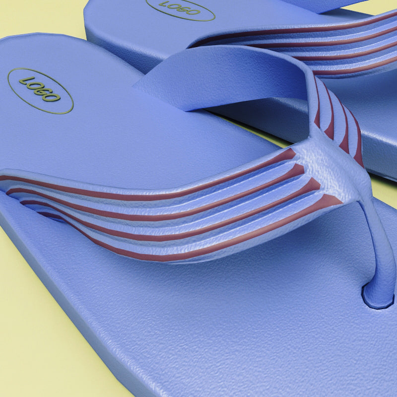 slippers modelled 3d model