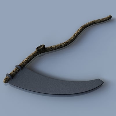 grim reaper sythe 3d max