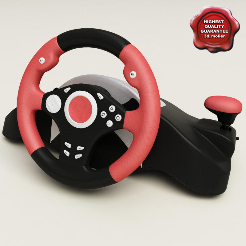 3d model usb steering wheel
