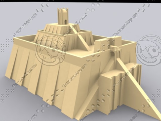 ziggurat 3d model