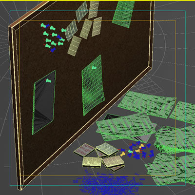 pinboard office tools 3d obj