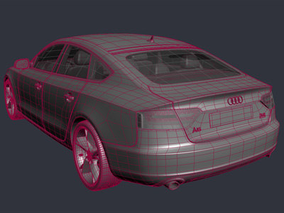 3d audi a5 sportback 2010