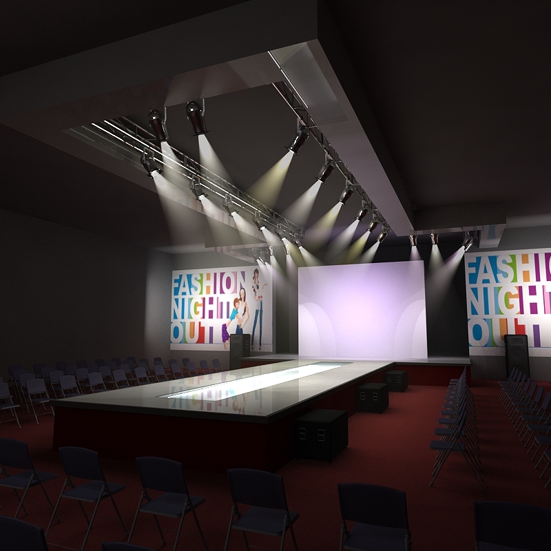 3dsmax catwalk stage