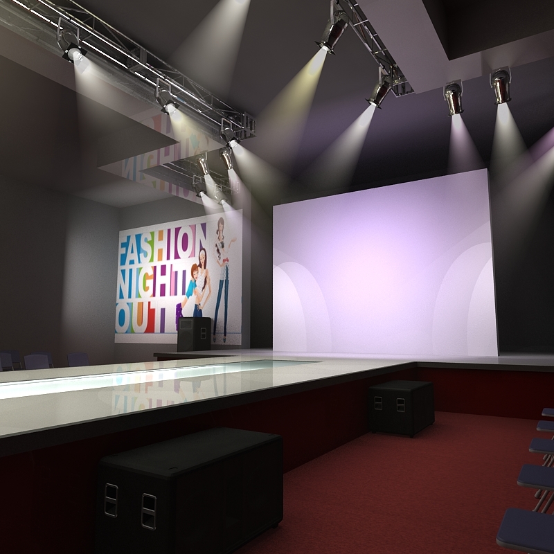 3dsmax catwalk stage