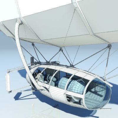 3d model of flying machine