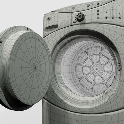 3d 3ds electric washer dryer