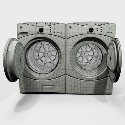 3d 3ds electric washer dryer