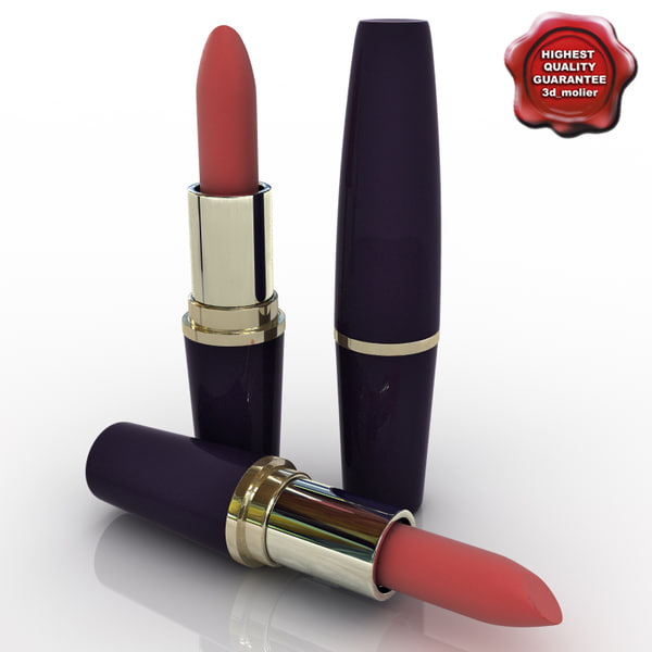 lipstick modelled obj