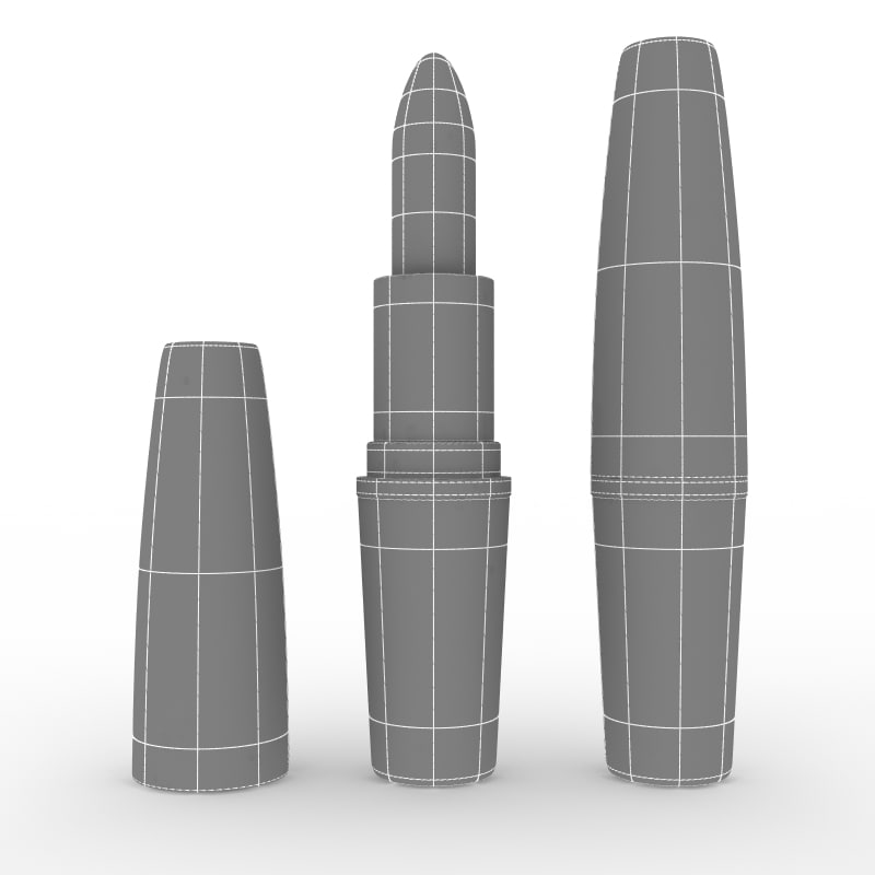 lipstick modelled obj