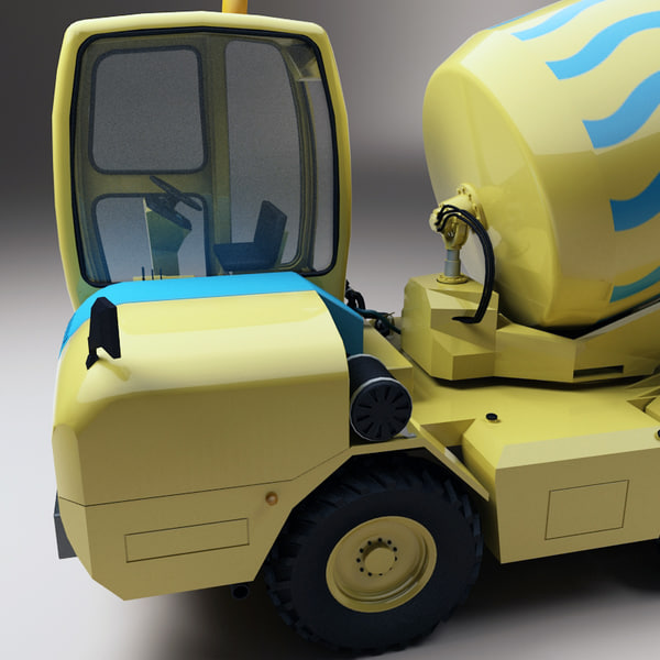 realistic mixer car davino 3d model