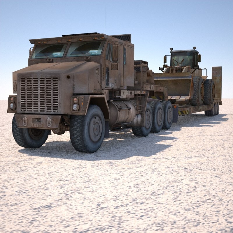 military loader excavator truck max