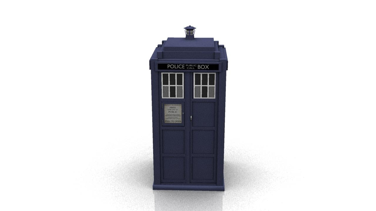 police box 3d max