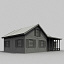small town house building 3d model