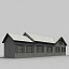small town house building 3d model