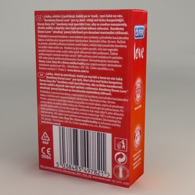durex box 3d model