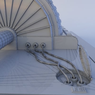 3d model of power generators