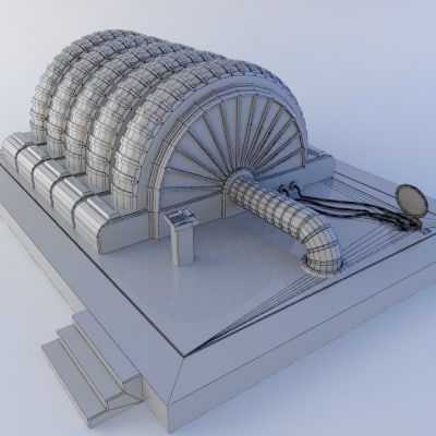 3d model of power generators