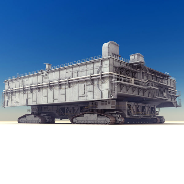 3d max crawler mobile launch platform